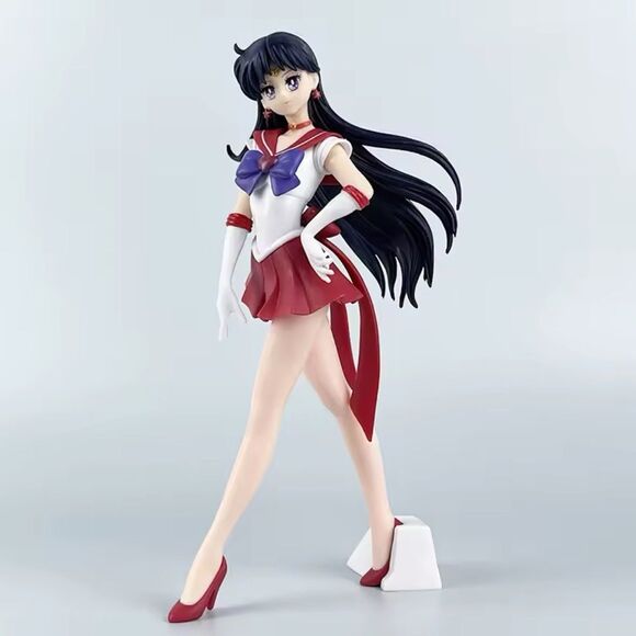 Toys | New Sailormars Hino Rei Anime Action Figure With Red And Purple ...
